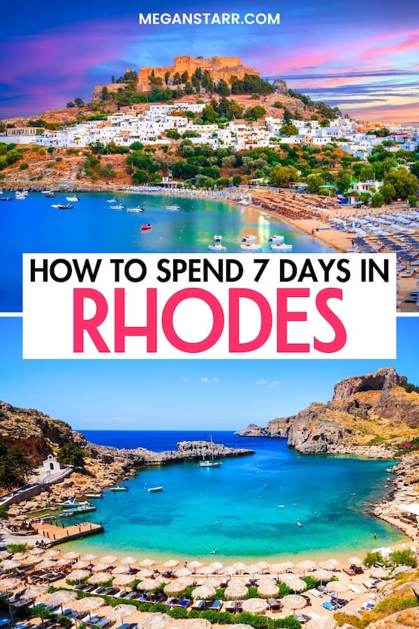 7 Days in Rhodes: The Perfect Week in Rhodes Itinerary (+ Map!)